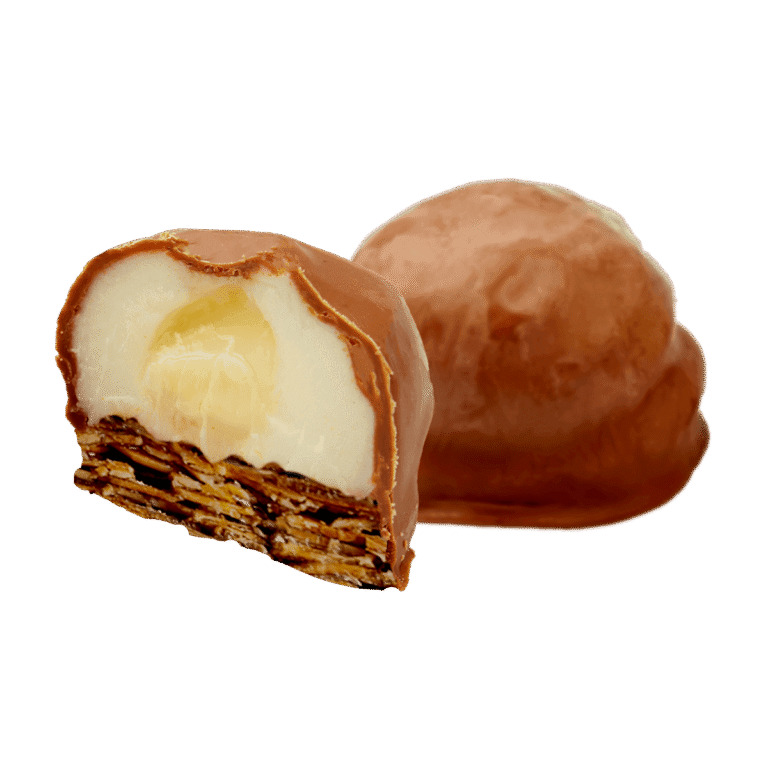 Florentine cu piure din banană și înveliș cu ciocolată cu lapte